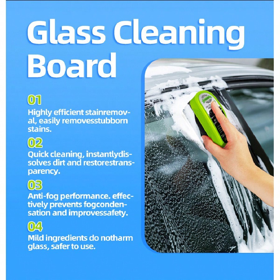 1 Conjunto Escova de Limpeza de Película de Óleo de Carro com Solução ...