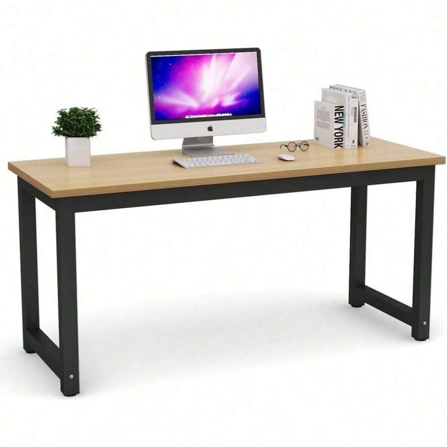 Tribesigns Computer Desk, 55 Inch Large Office Desk Computer Table ...