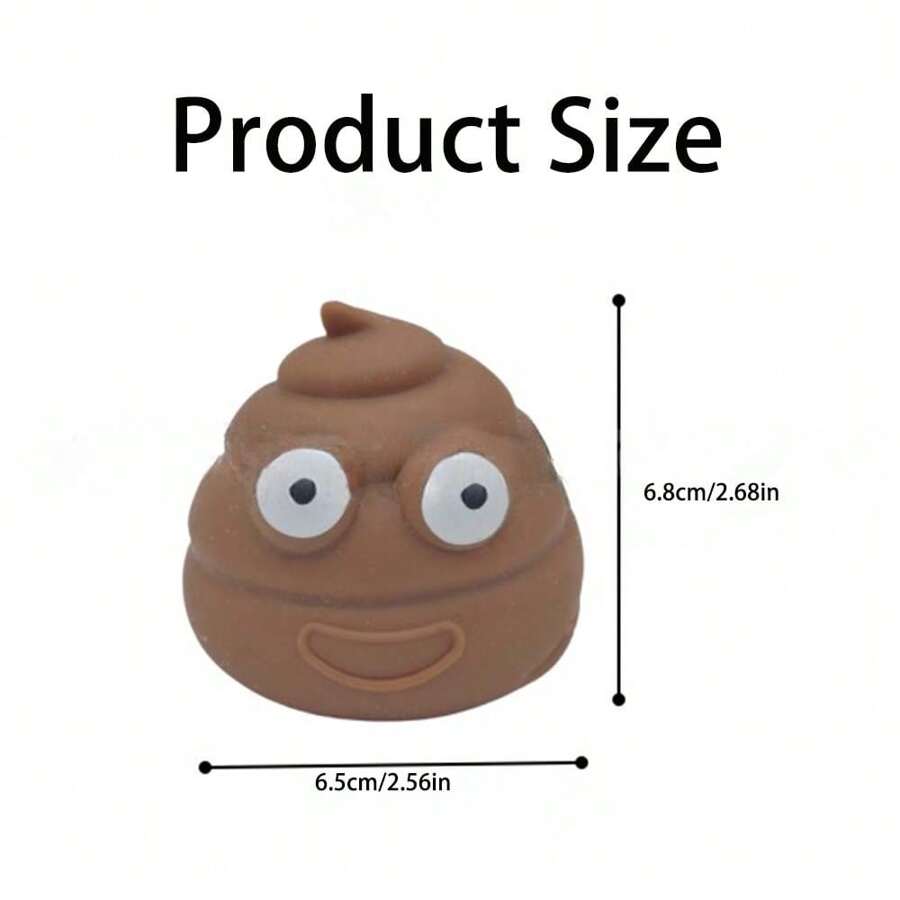 1pc Stress Relief Decompression Toys Poop Gadgets TPR Quirky Spoof Vent ...