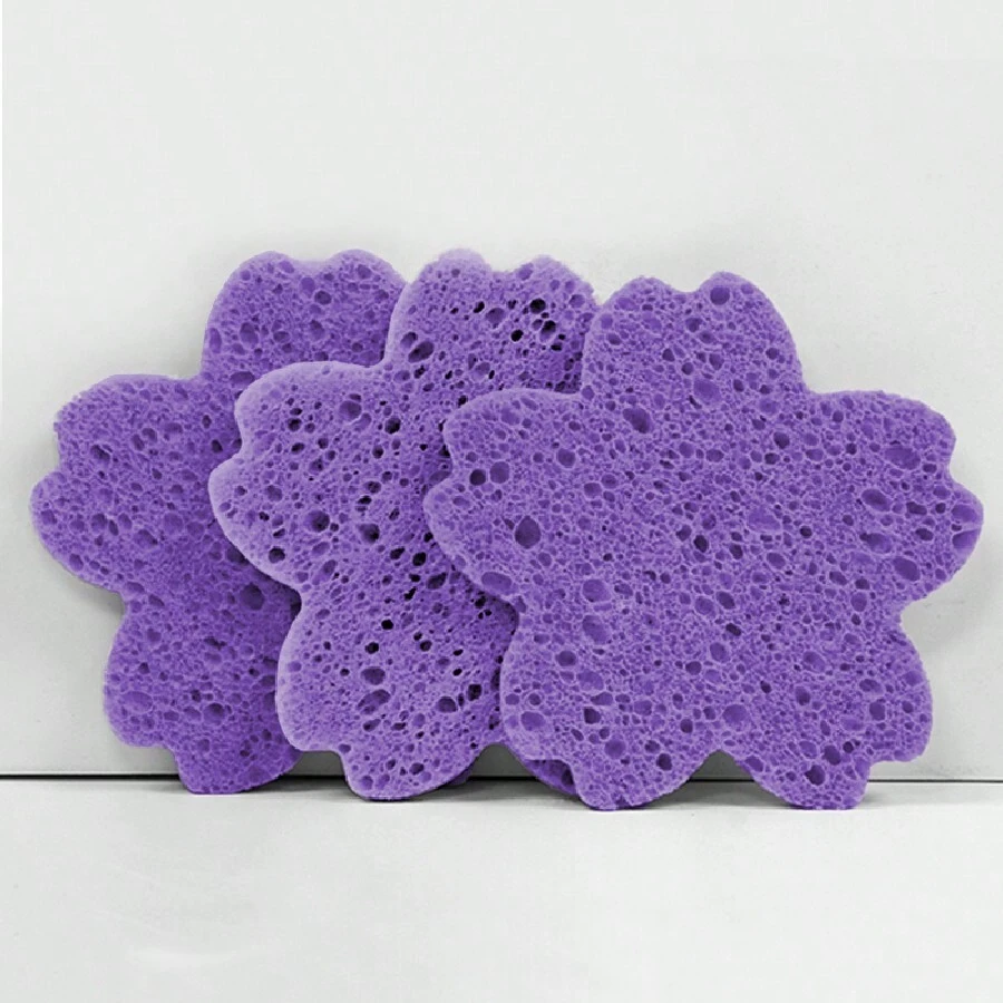 20pcs Natural Facial Cleansing Sponges, Beauty Spa Sakura-Shaped ...