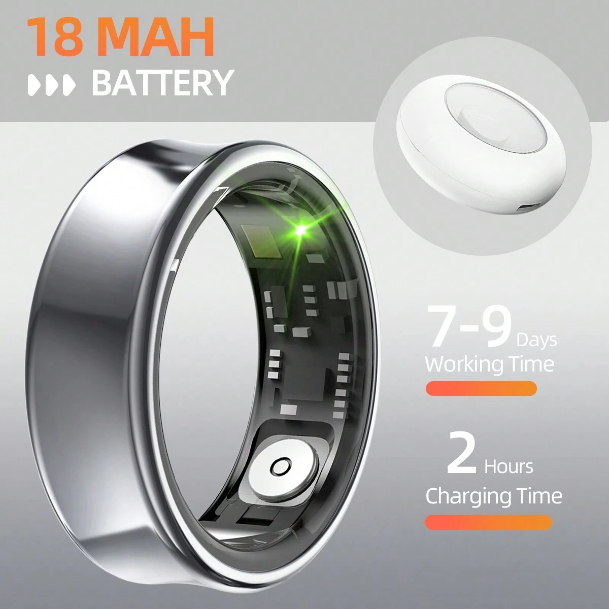 SIMSONLAB 2024 NEW Smart Ring, Fitness Tracker For Men & Women ...