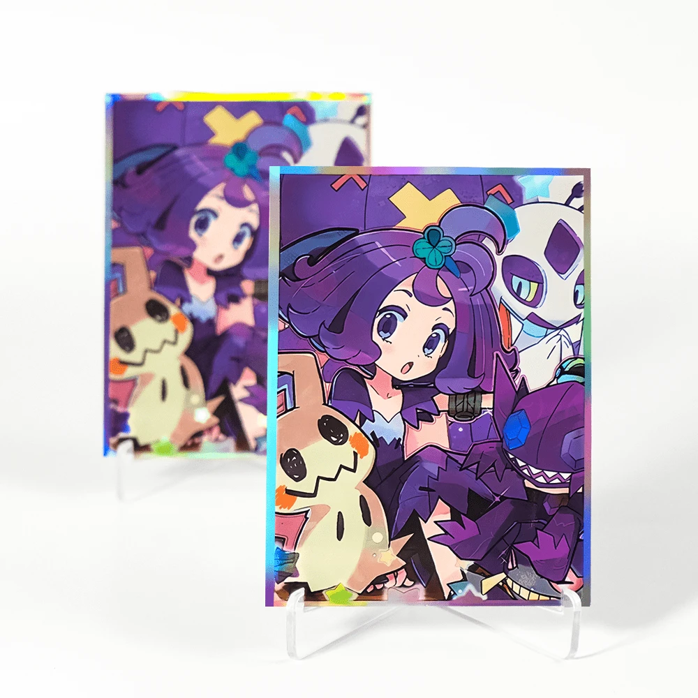 Vorinclex 60pcs 6792mm Anime Card Sleeves Board Game Card Protector For Mtg Ptcg Trading Card
