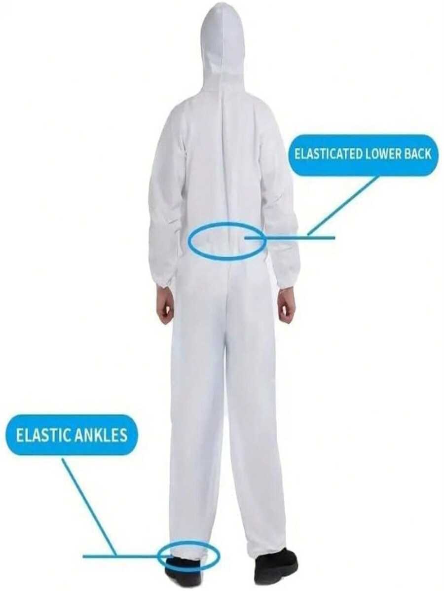 Disposable Hazmat Suit - Full Body Protection Coverall (5-Pack) -3XL ...