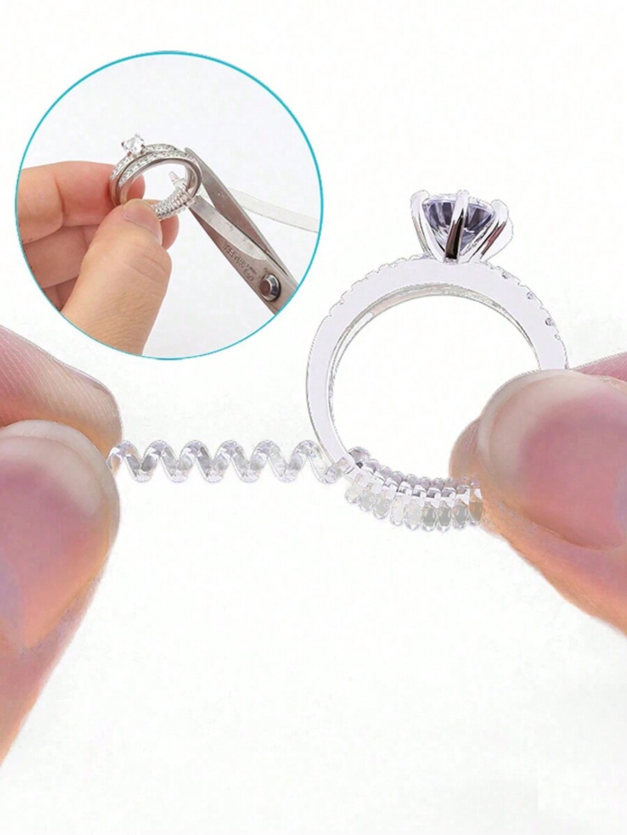 Adjuster Rings For Thin Ring Bands, Transparent Elastic Coil Spring ...