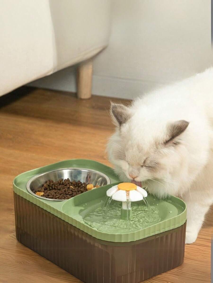 Fonte Bebedouro e Comedouro Para Gatos E Cães Automático 3 Litros ...