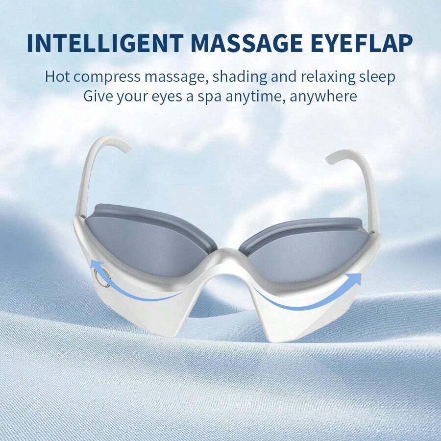 Rechargeable Heat Eye Mask Massager To Relieve Eye Strain, Relax Eye ...