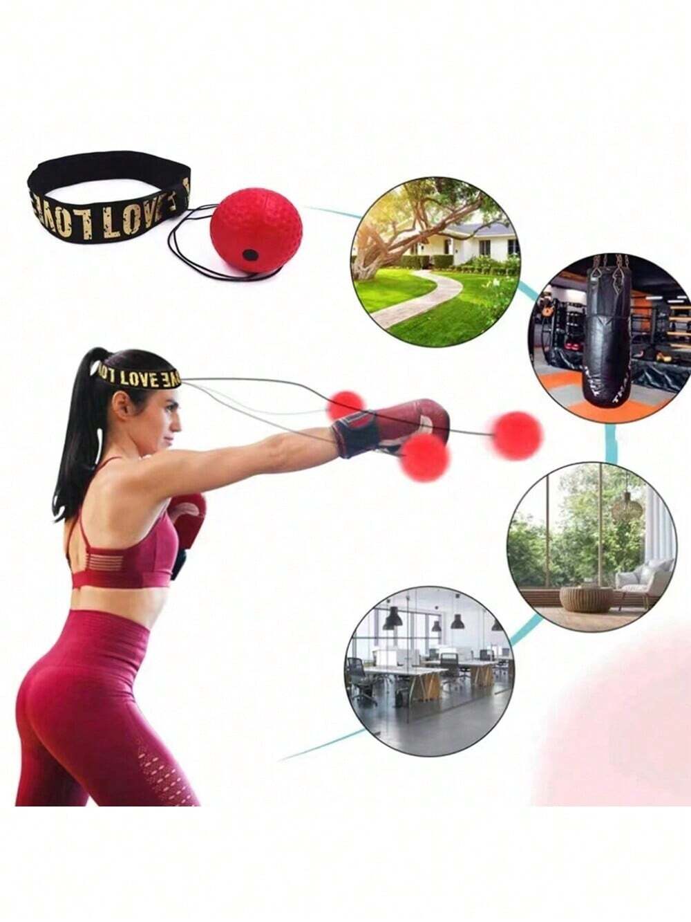 Head-Mounted Boxing Training Speed Ball, Boxing Reaction Ball, Mma ...