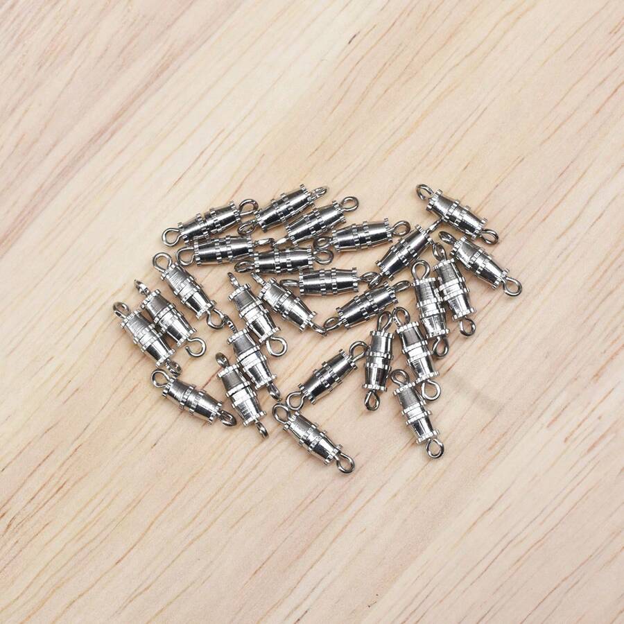 100 Sets 4mm X 14mm Screw Type Clasp Barrel Screw Clasps Screw Twist ...