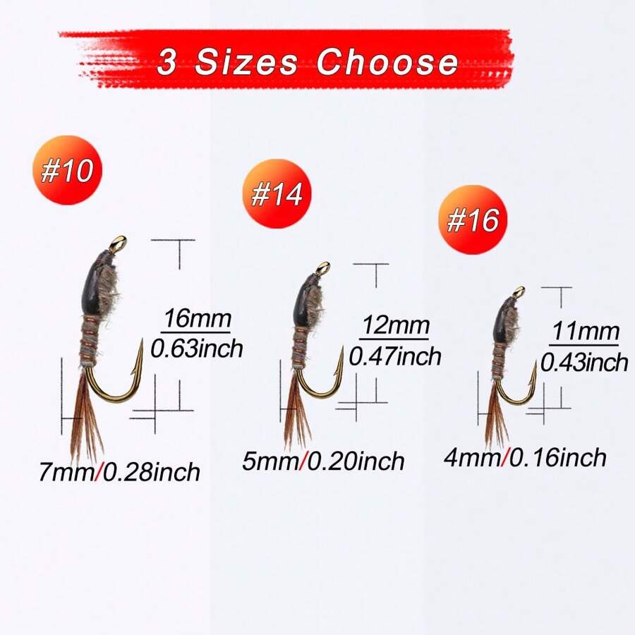 9Pcs-With Flies Box Dry Flies Simulation Artificial Insect HaresEar ...