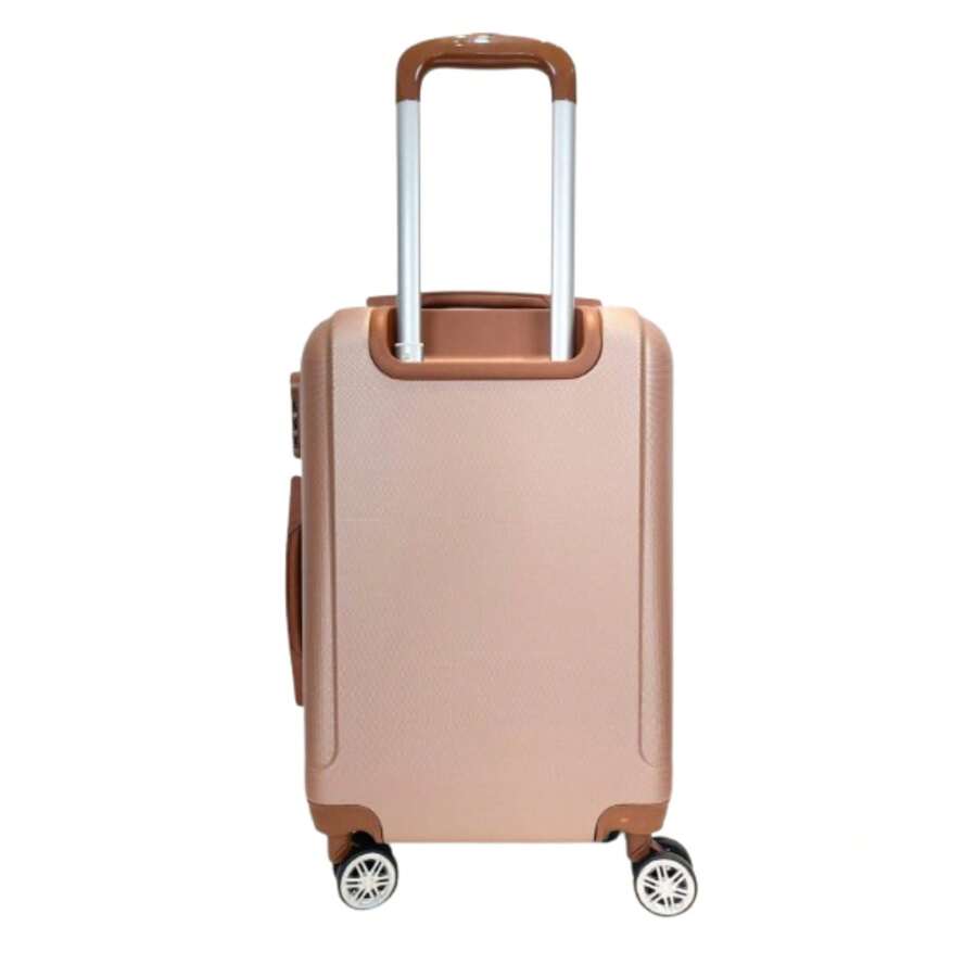 Small 10kg Carry-On Suitcase With 360 Degree Rotating Wheels Rose | Mode de Mujer | SHEIN España