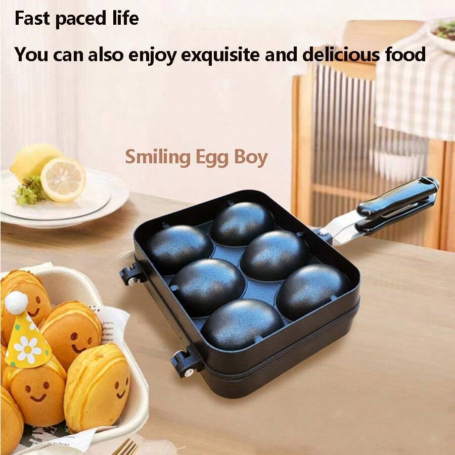 Smiling Egg Waffle Baking Tray, Chicken Cake Commercial Flow Bursting ...