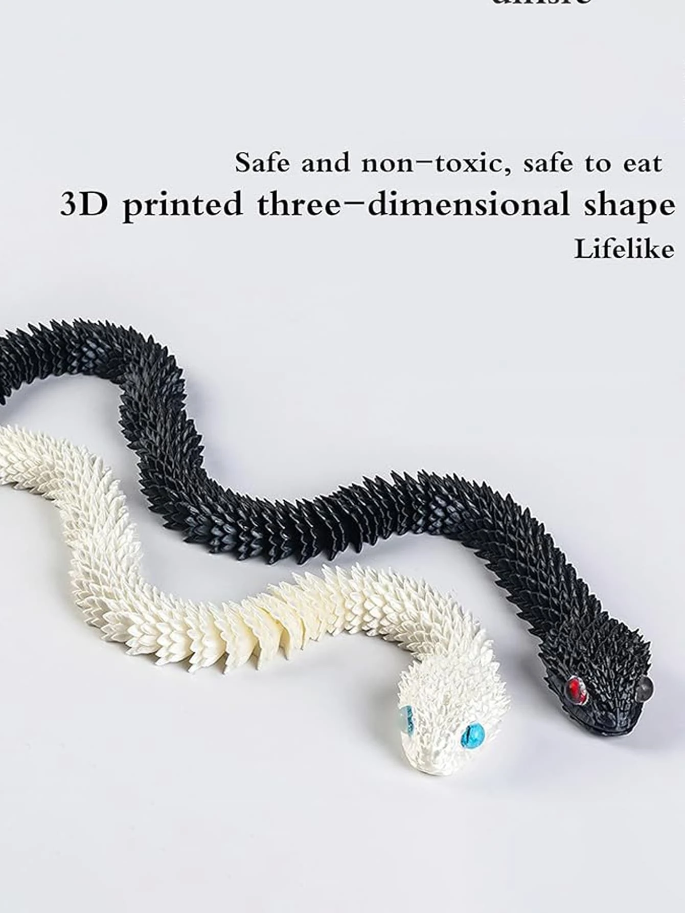 3D Printed Snake Viper Toy, 11.8 Inch Surprise Mystery Snake Finger Toy ...