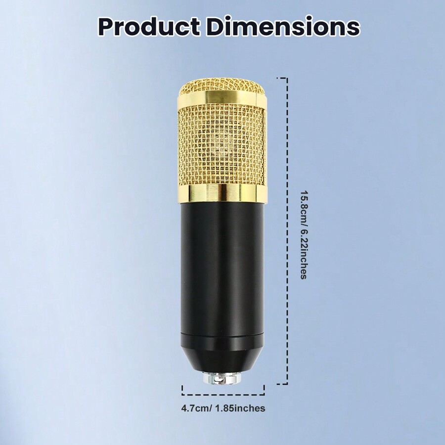Bm800 Condenser Microphone V8 Sound Card Computer Live Streaming ...