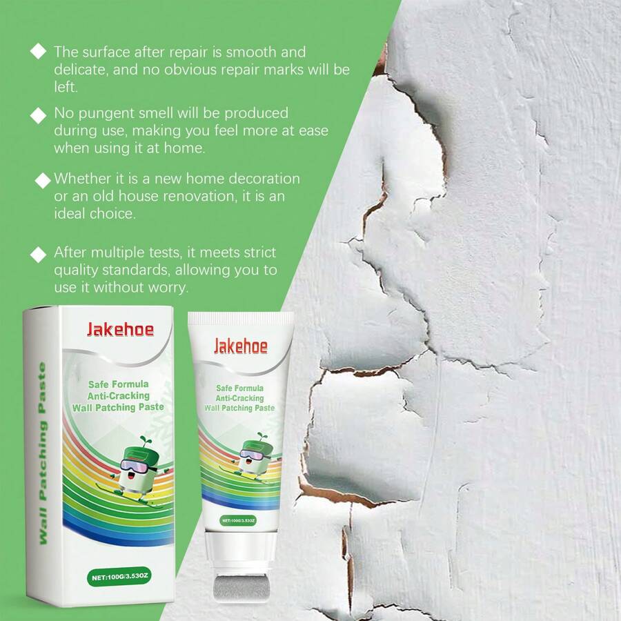 JAKEHOE Wall Patching Paint Wall Patching Paste Repair Wall Holes Skin ...