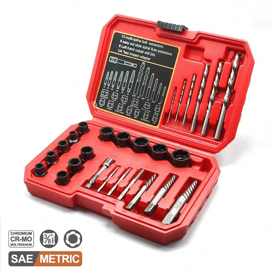 1 Set de Kit Extractor de Pernos y Tuercas, Llave de Vaso ...