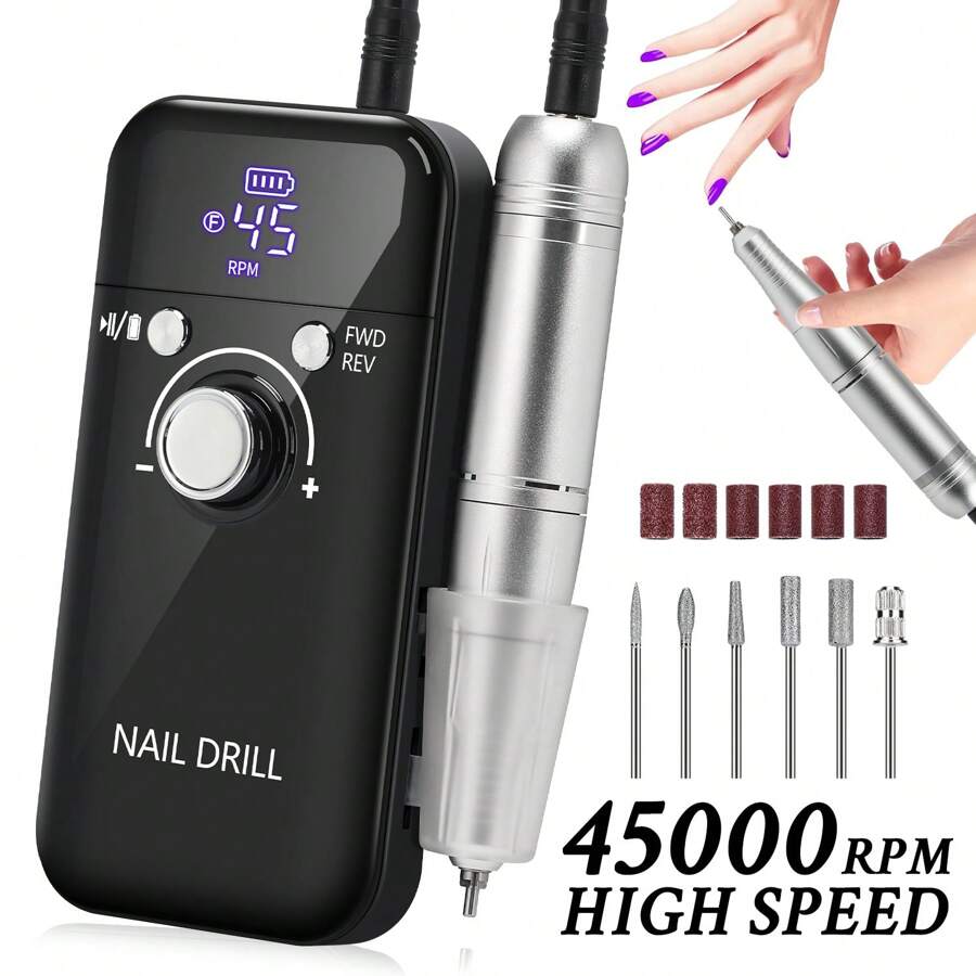 45,000rpm Nail Care Grinder, Professional Electric Nail Drill Remover ...
