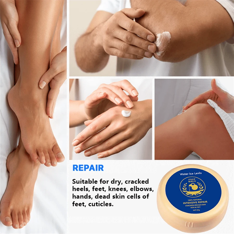 Water ice levin Foot Cream With Olive Oil, For Dry And Cracked Feet And ...