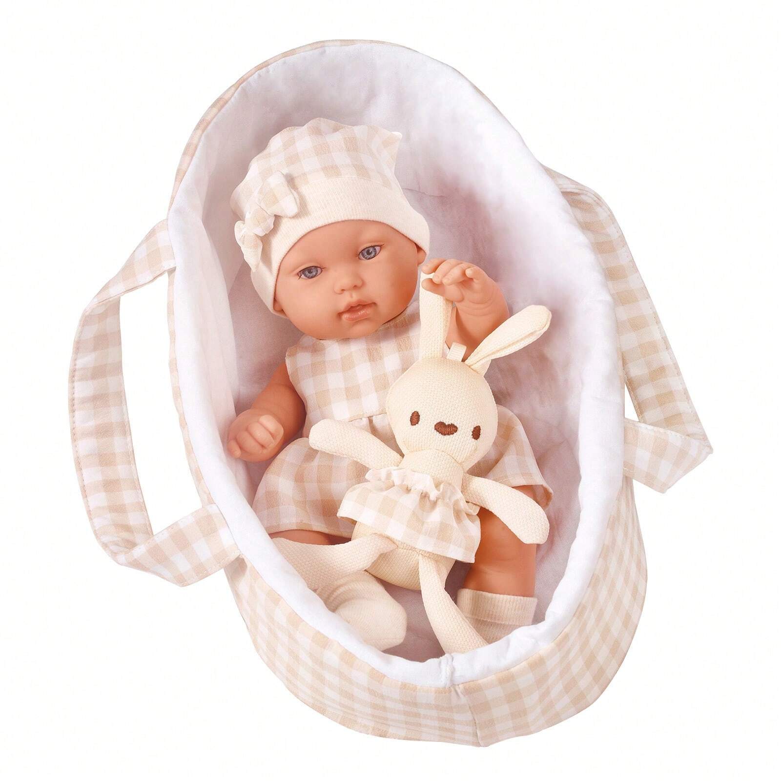 14-Inch DIY Lifelike Reborn Doll Doll With Cradle, Suitable For ...