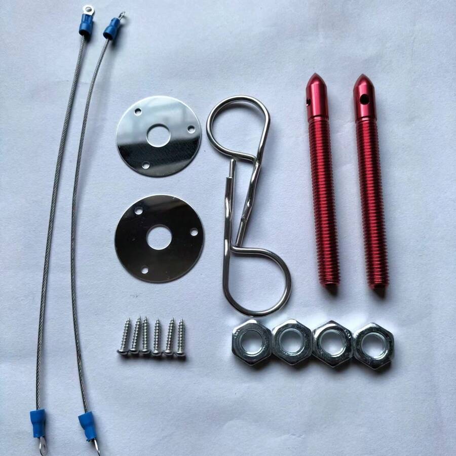 Automotive Universal Engine Hood Locks Car Modification Hood Locks Pull ...