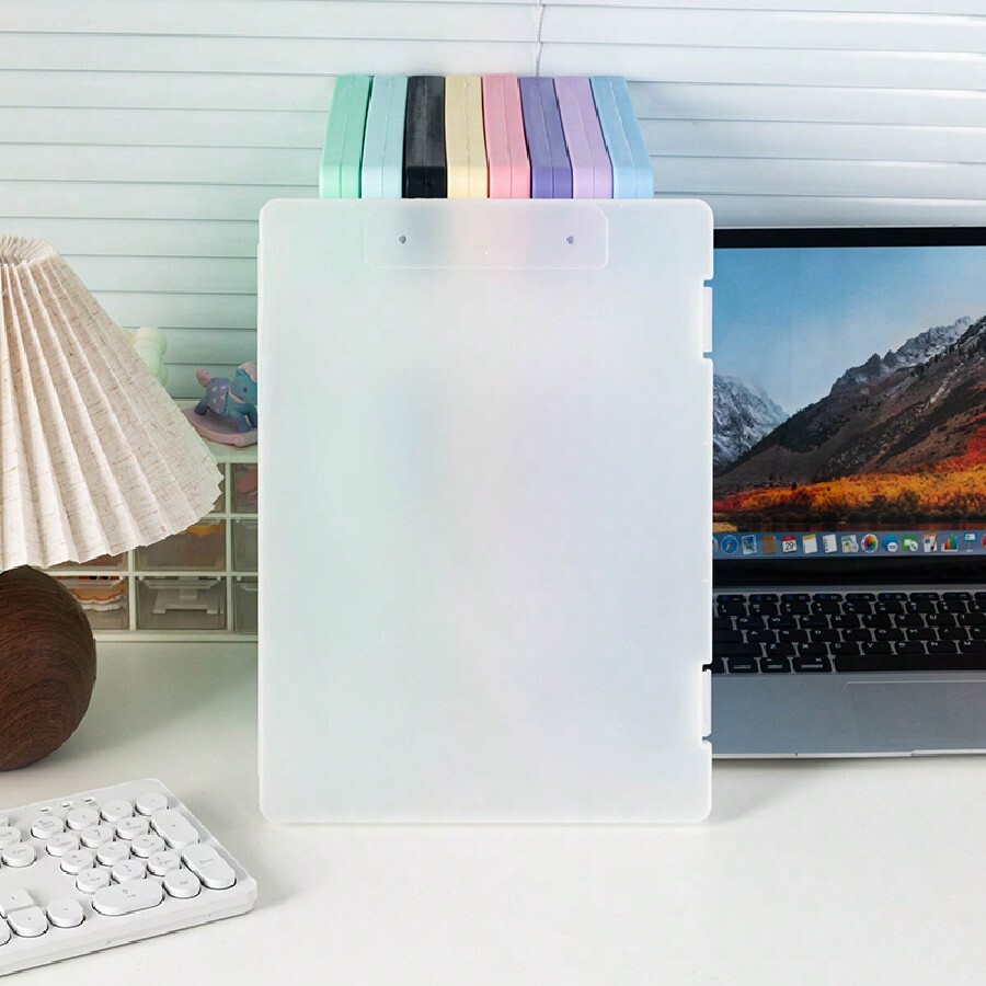 2pcs Minimalist Home/Office ID Card Storage Box, Transparent Multi ...