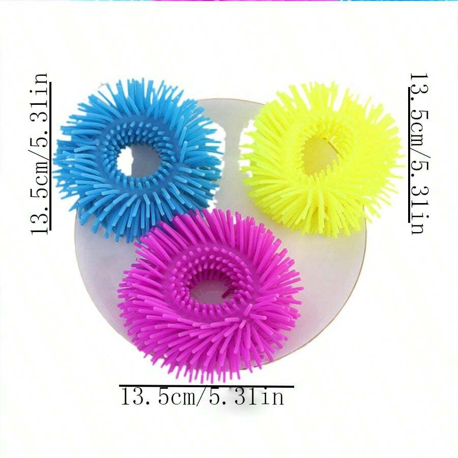 Soft Plush Squeezing Ball Bracelet, Stress Relief Inflatable Squeeze ...