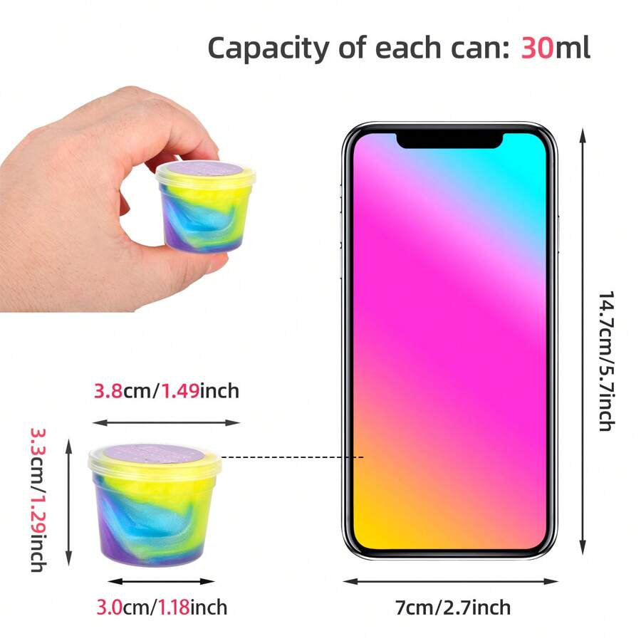 8-28pcs Mini Slime Party Kit - Pre-Made Yellow, Blue And Purple Slimes ...