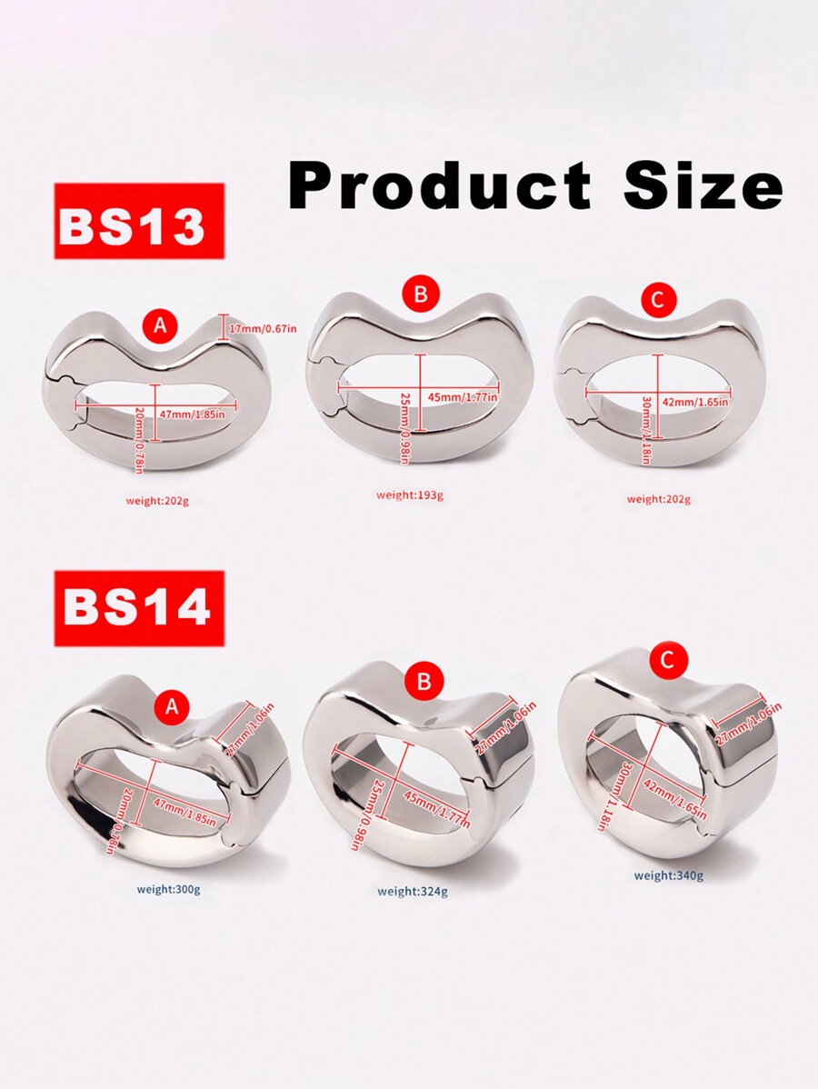 Male Scrotum Stretching Pendant Ring Testicle Binding Ring Metal Penis ...