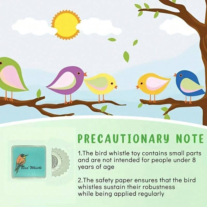 1pc Realistic Chirp Sound "Interactive Bird Whistle Toy - Simple And ...