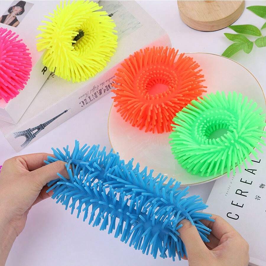Soft Plush Squeezing Ball Bracelet, Stress Relief Inflatable Squeeze ...