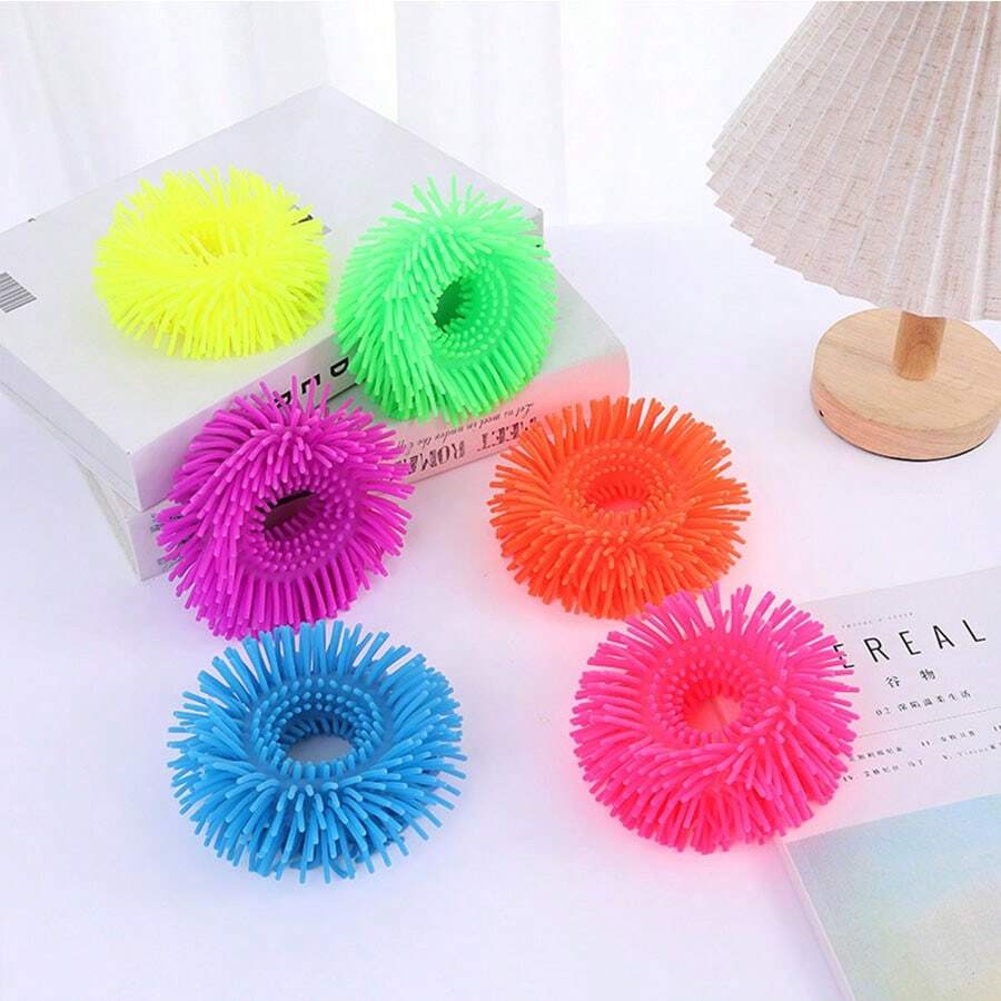 Soft Plush Squeezing Ball Bracelet, Stress Relief Inflatable Squeeze ...