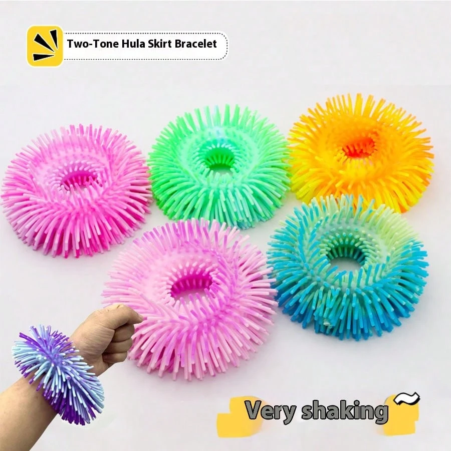 Soft Plush Squeezing Ball Bracelet, Stress Relief Inflatable Squeeze ...