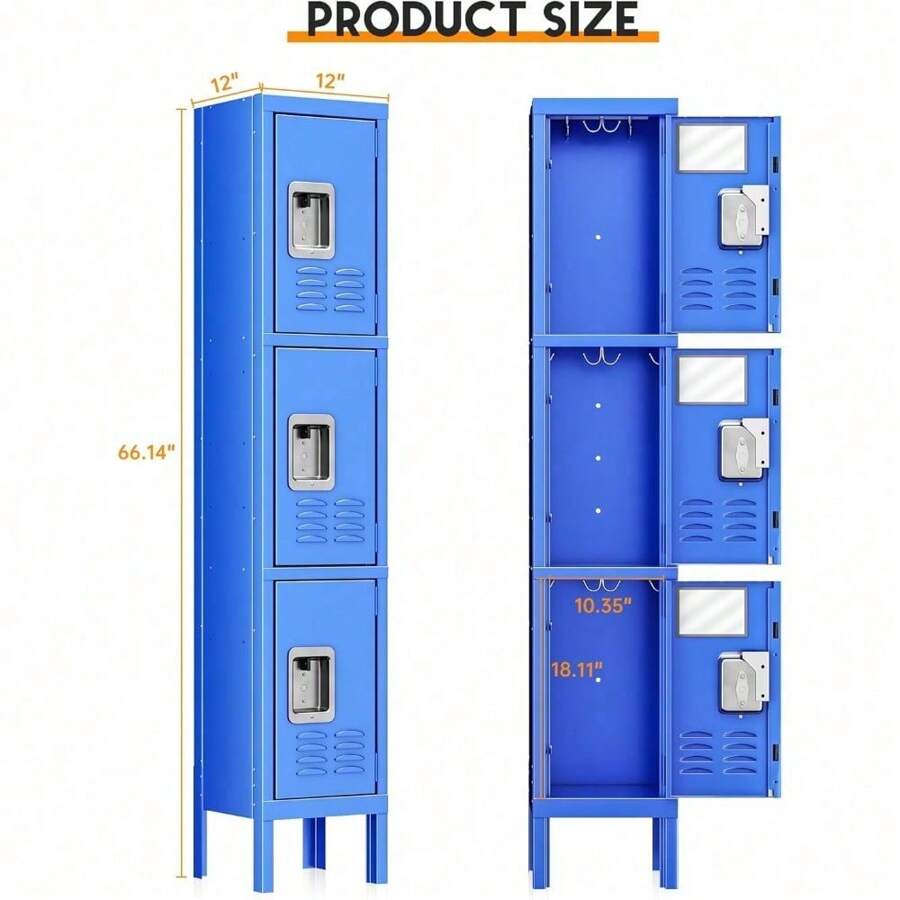 INTERGREAT Metal Locker For Office Storage Locker Employees Locker For ...