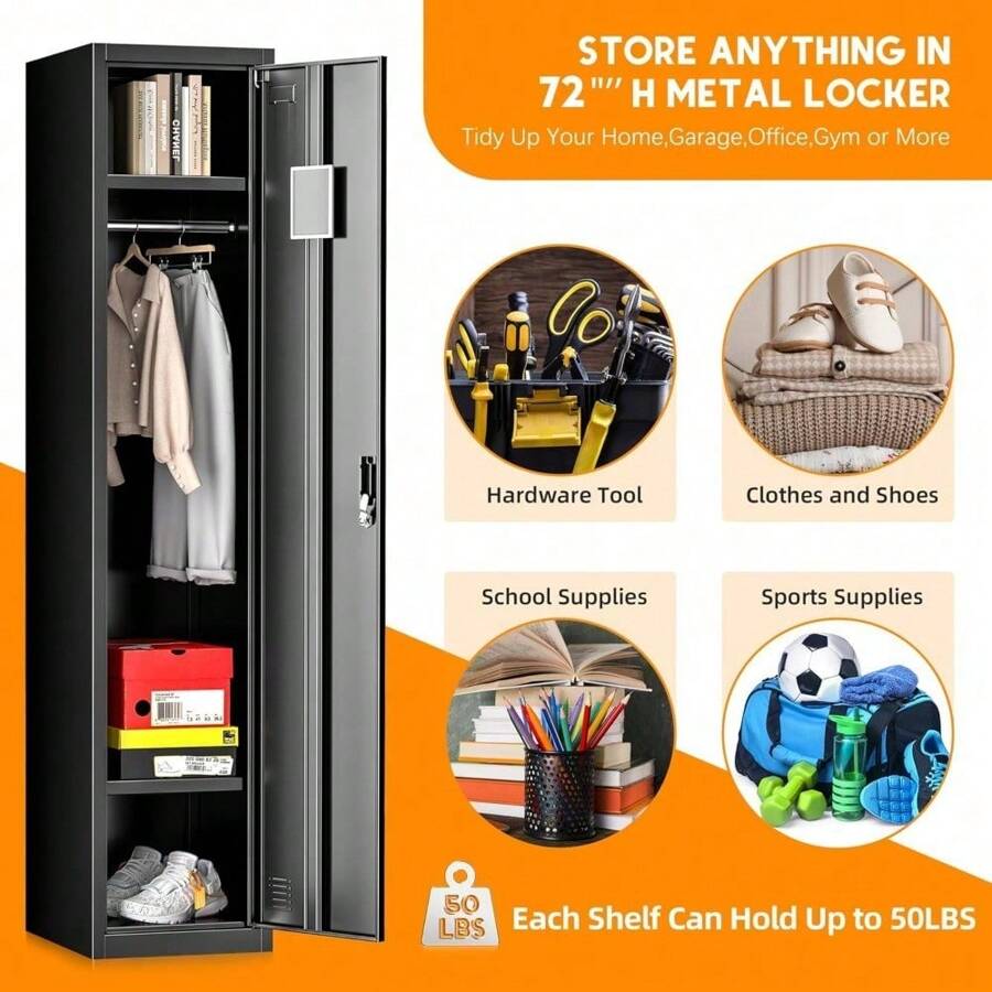 INTERGREAT Metal Locker For Office Storage Locker Employees Locker For ...