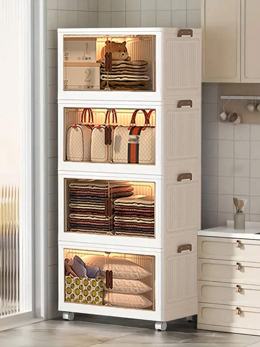 5layer Plastic Storage Bins With Lids Wide Extra Large Storage Cabinet ...