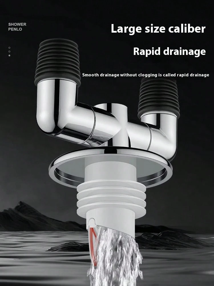 1pc Washing Machine Drain Pipe Siphon Connector, ABS Drain Pipe ...