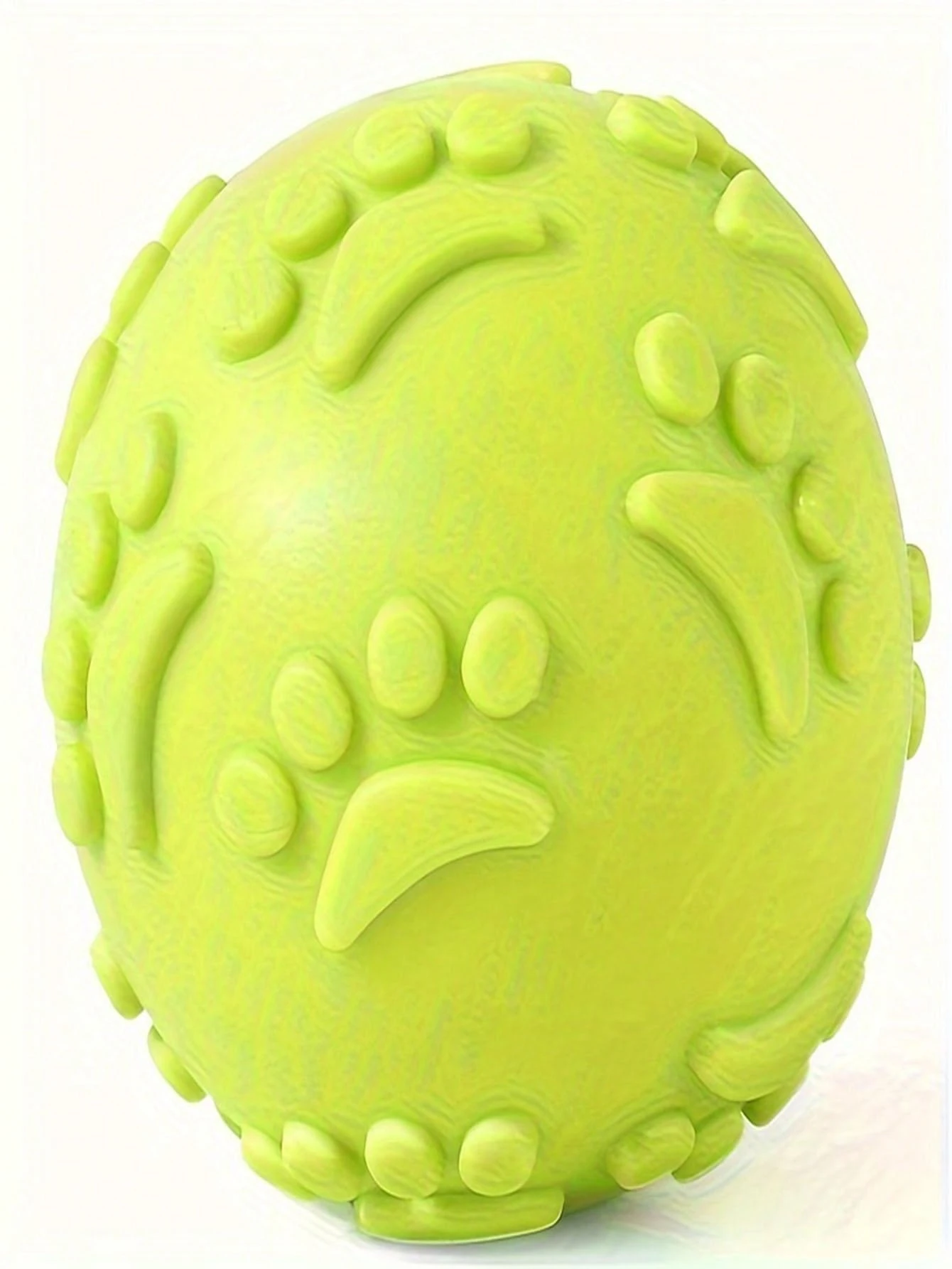 3 Packs Squeaky Latex Dog Balls With Paw Prints - Chewable Toys For ...