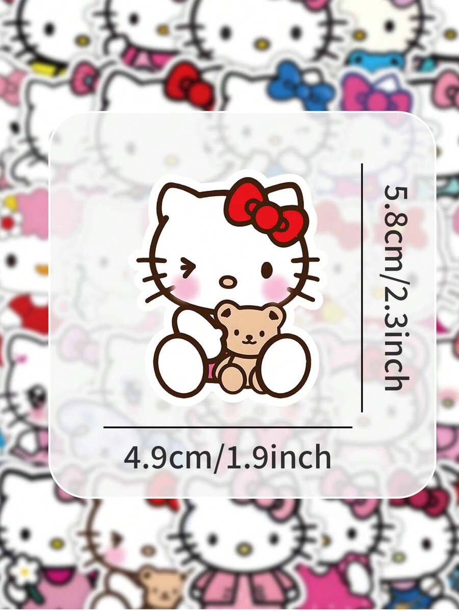 Sanrio 50PCS Sanrio Cute Stickers Anime Cartoon DIY Kawaii Kuromi ...