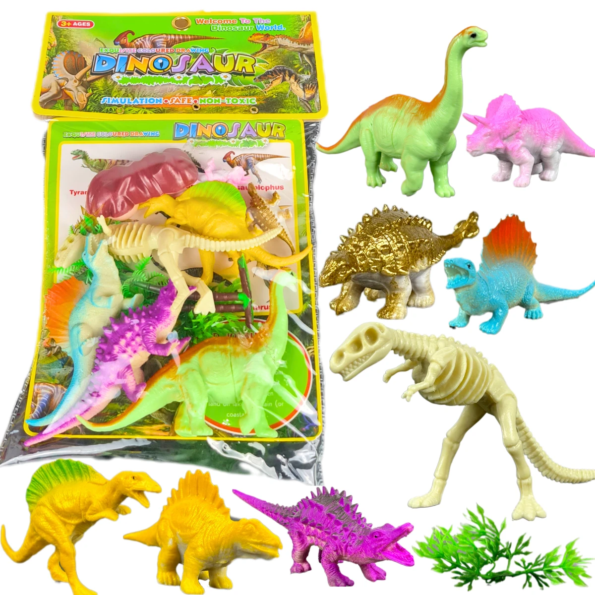 Dinosaurs Kit 13 Pieces Miniature Jurassic Rubber | SHEIN USA