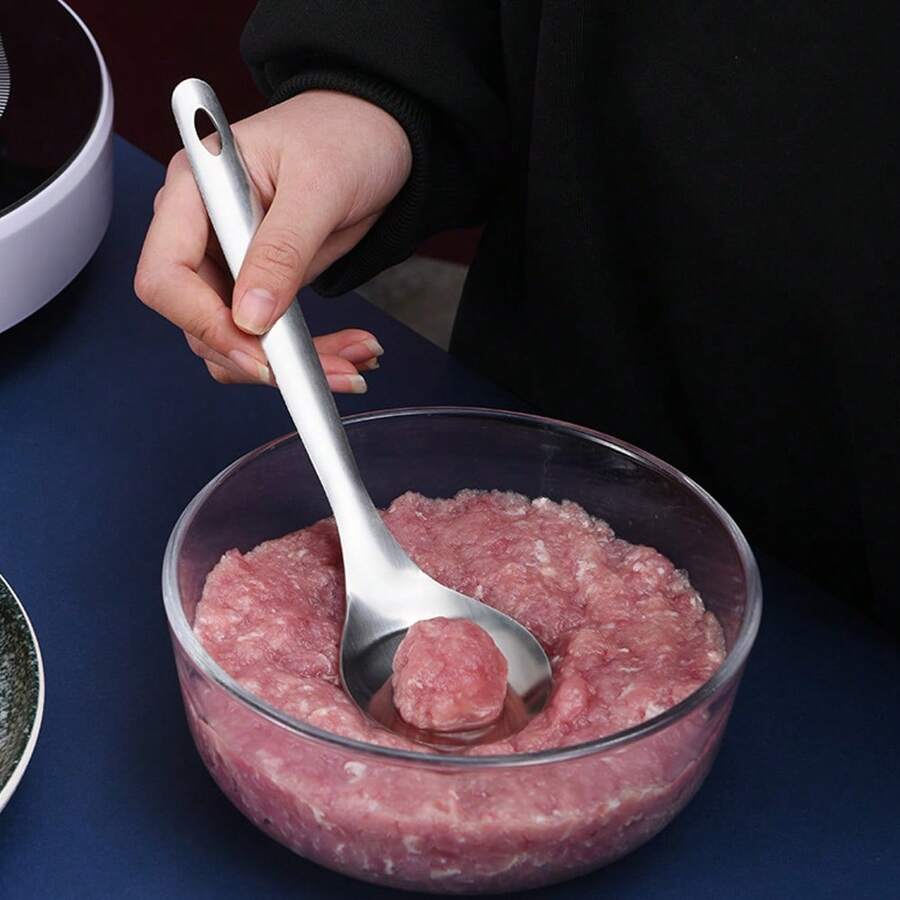 Creative Stainless Steel Meatballs Spoon Non-Stick Meatball Maker ...