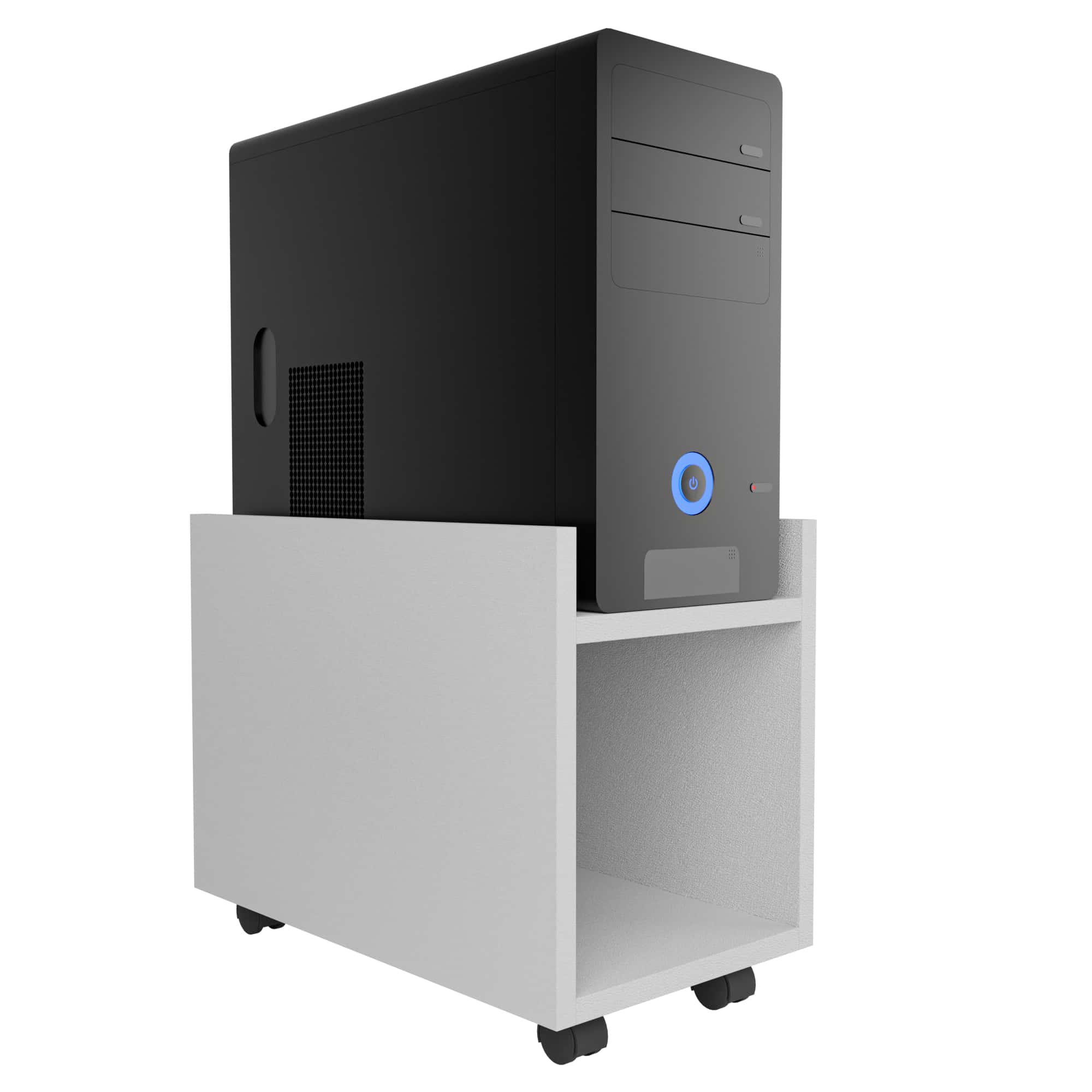 Suporte Gabinete Cpu Suporte Cpu E Nobreak Mdf Cpu Pc Com Rodas | SHEIN ...