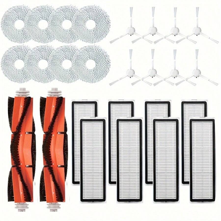 26-Pack Robot Vacuum X20/X20 Plus Replacement Parts, 2 Main Brushes, 8 ...