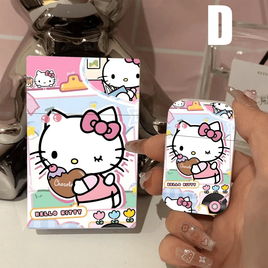 Estojo de Cigarro Kawaii Anime Fofo Hello Kitty, Kuromi, Cinnamoroll ...