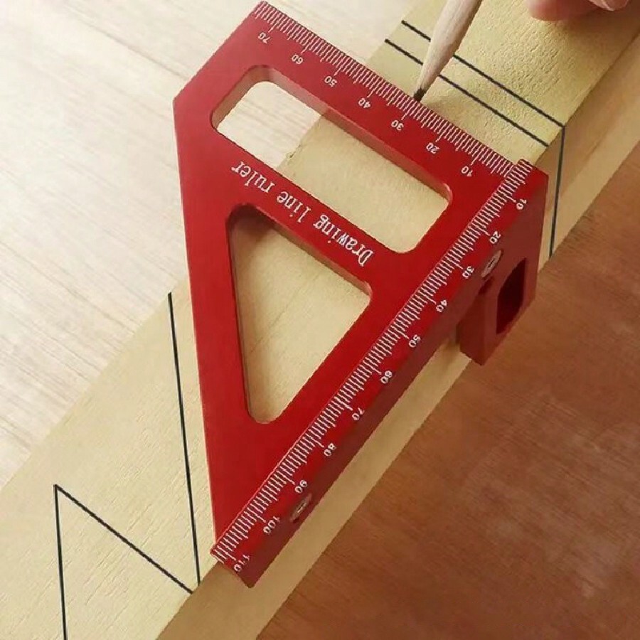 Woodworking Marking Ruler, Square Ruler, Angle Ruler, Triangle Ruler ...