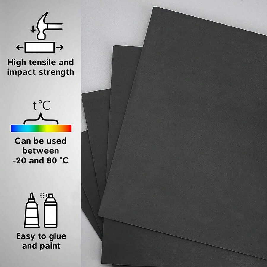 5 Sheets 3mm Black PVC Foam Sheet A4 Lightweight Rigid Foam Sand Table ...