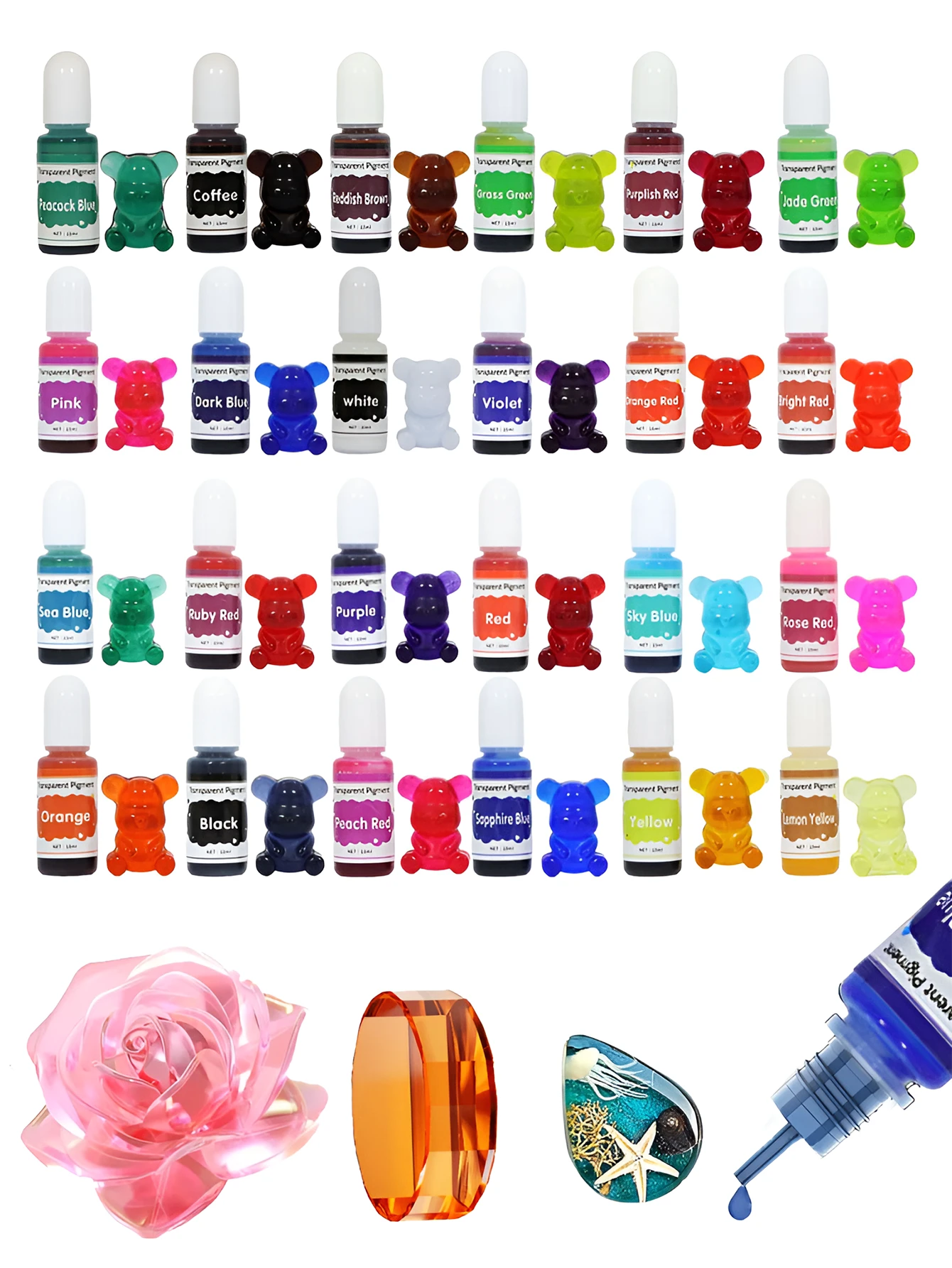 Kit de Resina UV, Grandes Suprimentos de Resina Epóxi UV Transparente Cristalina, Baixo Odor e ...