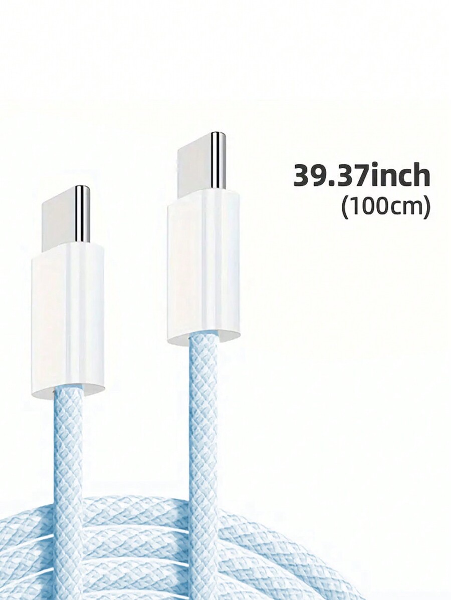 60W Type C To Type C Multi-Color Fast Charger Cable, High-Speed ...