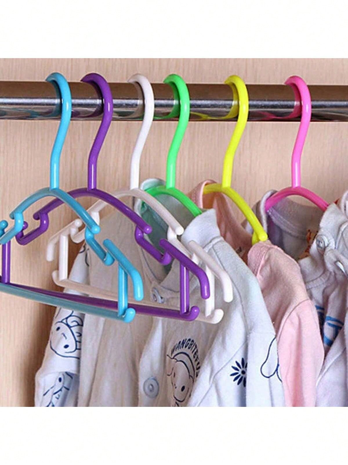 10 piezas Perchas de plástico, perchas de ropa de armario, perchas ...