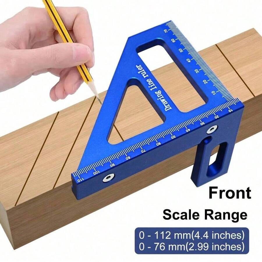 Régua de medição multiangular ProMaster 3D 1 peça - Riscador triangular ...