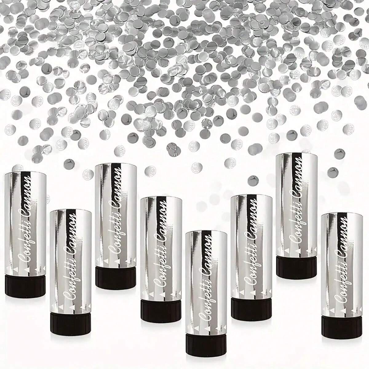 1pc 2025 New Year Party Confetti Popper, Black & Gold Theme, Suitable ...