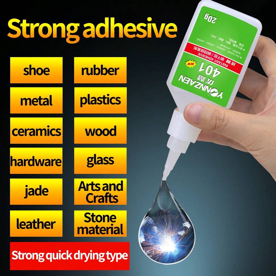1/2pcs Super Glue, Ultra Fast Drying, Multi-Purpose Adhesive For ...